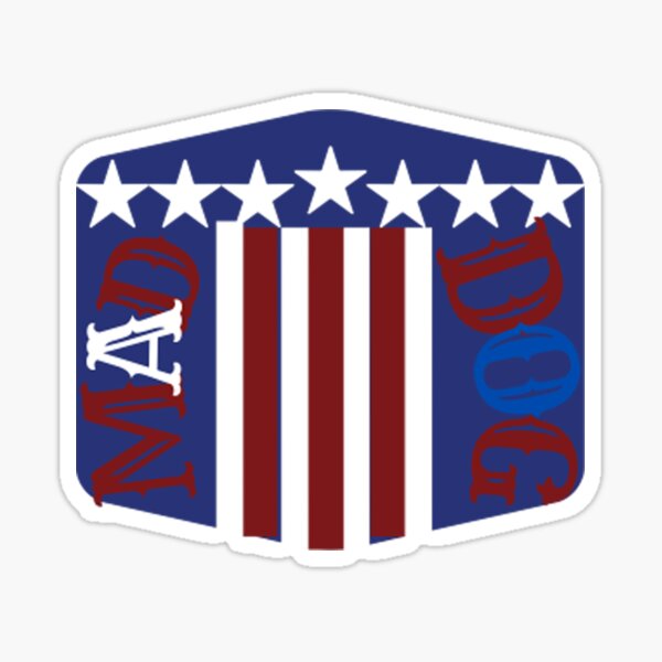 "Mad Dog" Sticker for Sale by Izza12 | Redbubble