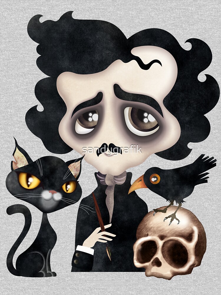 "Edgar Poet" T-shirt for Sale by sandygrafik | Redbubble | edgar allan ...