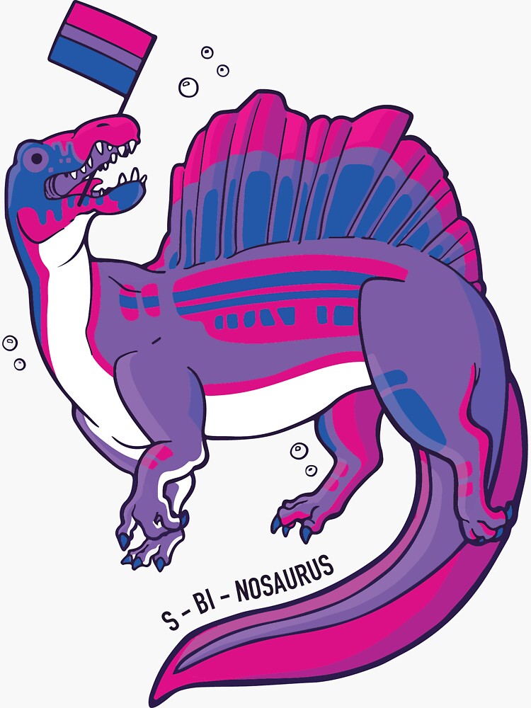 "Studio 252MYA Collaboration: S - bi - nosaurus" Sticker for Sale by ...