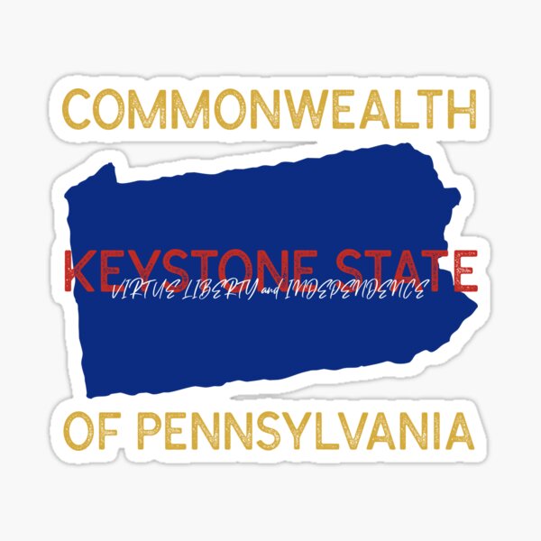 "Commonwealth of Pennsylvania " Sticker for Sale by mbferrance | Redbubble