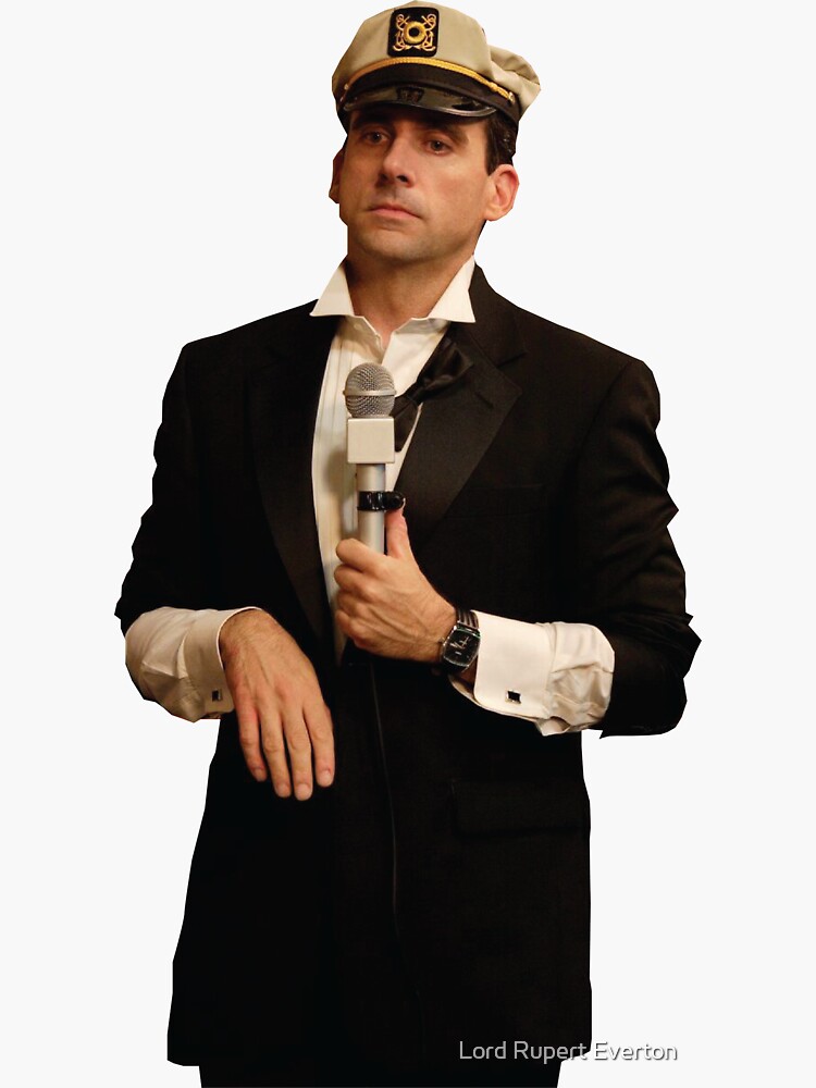 "The Office: Michael Scott, Captain Michael Scott" Sticker for Sale by ...