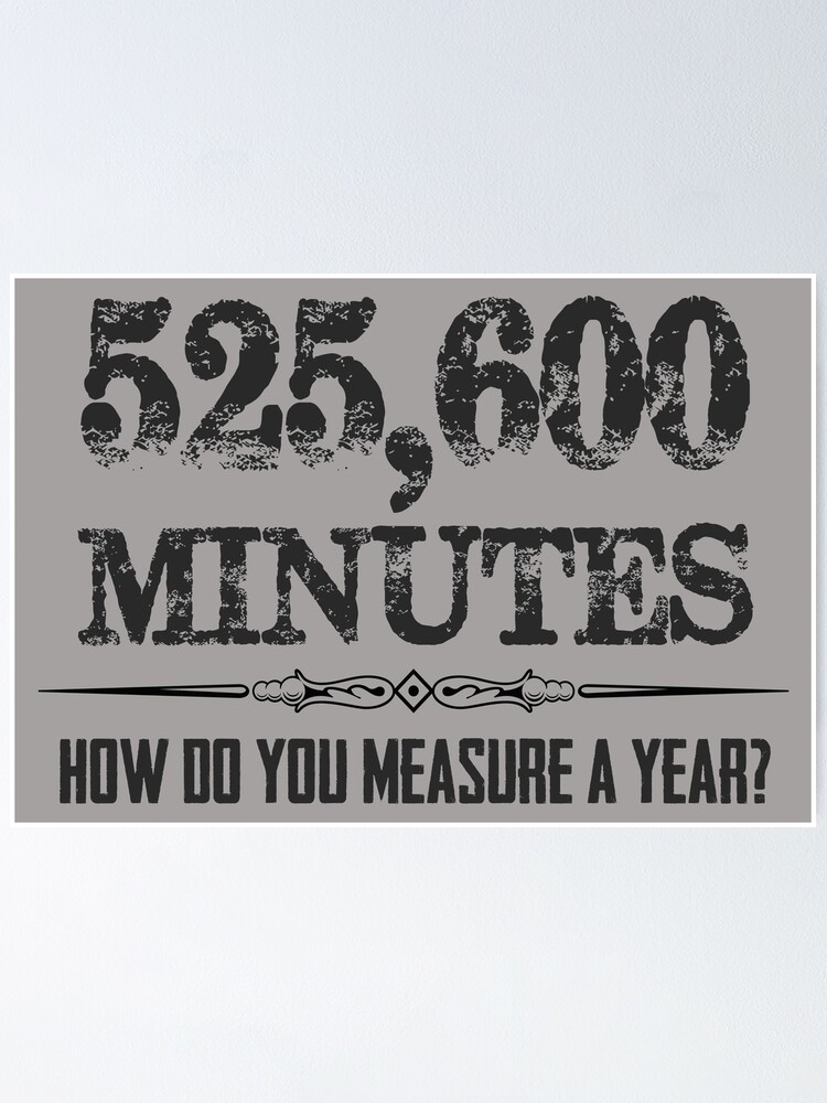 "Musical Theatre Gifts - 525600 Minutes Inspirational & Motivational ...