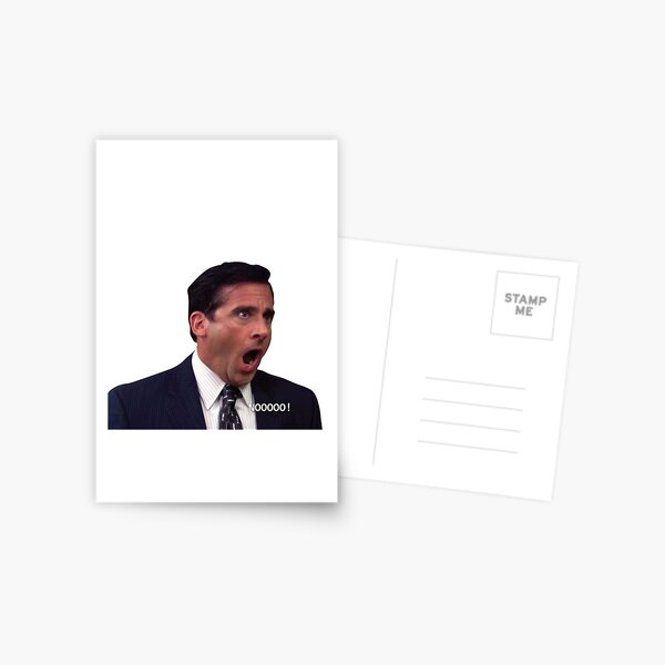 "The Office: Michael Scott Screaming, Noooo! " Postcard for Sale by ...