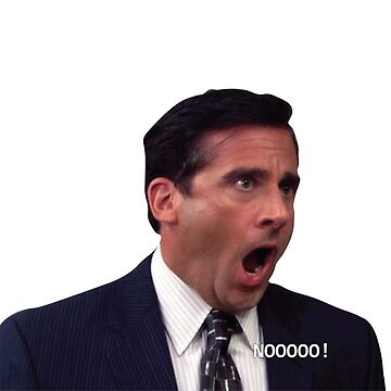 "The Office: Michael Scott Screaming, Noooo! " Postcard for Sale by ...