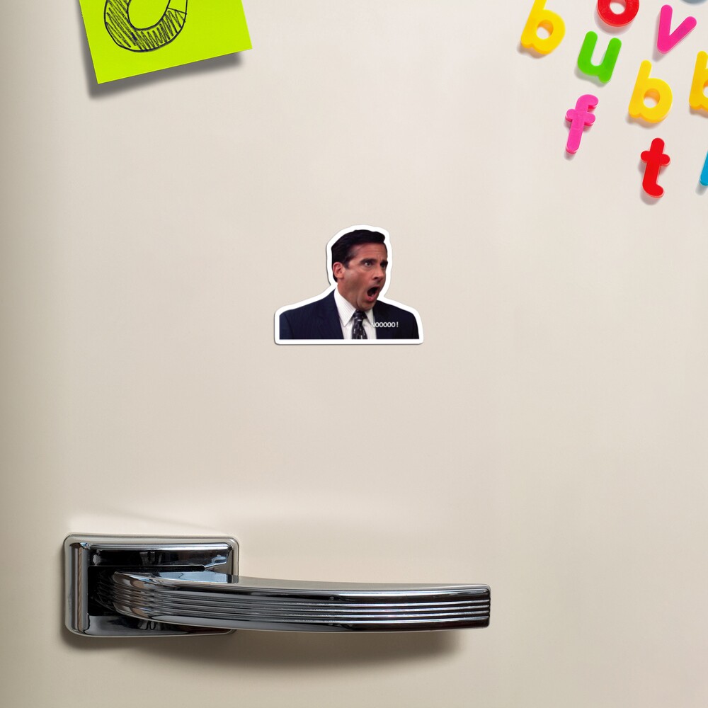 "The Office: Michael Scott Screaming, Noooo! " Sticker for Sale by ...