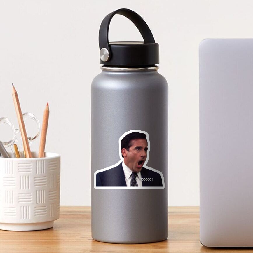 "The Office: Michael Scott Screaming, Noooo! " Sticker by ...