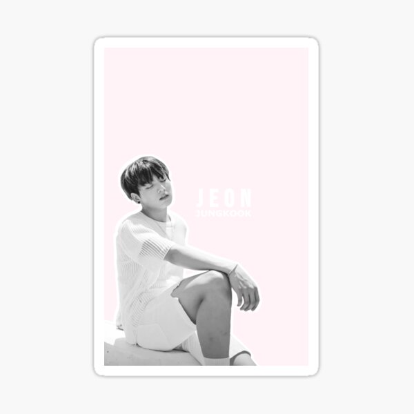 "pink jeon jungkook" Sticker for Sale by jiminvincible | Redbubble