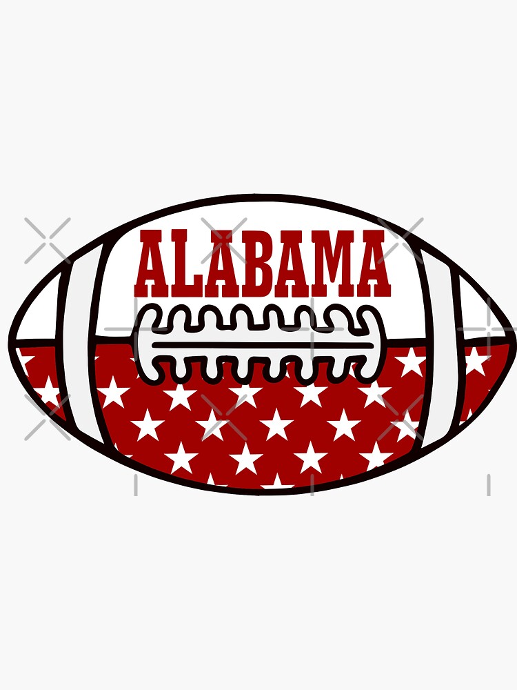 "ALABAMA Star football " Sticker for Sale by emroccs | Redbubble