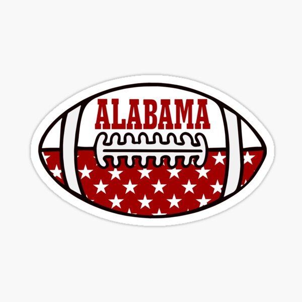 "ALABAMA Star football " Sticker for Sale by emroccs | Redbubble