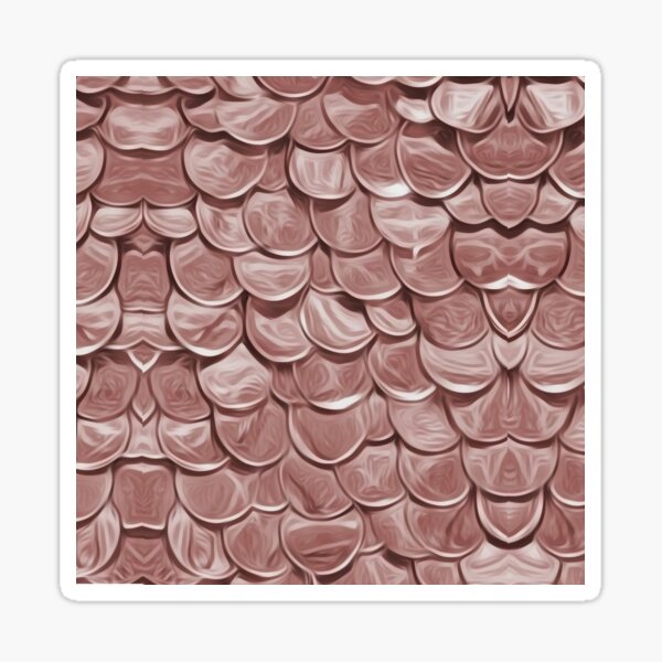 "Pattern - fish pink scales - silk - watercolor design illustration ...