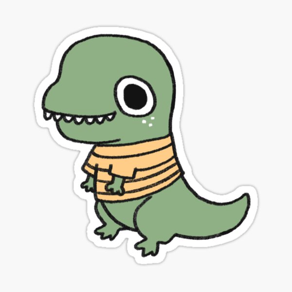 "t-rex " Sticker for Sale by yoitbmejess | Redbubble