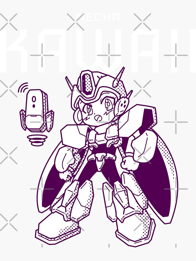 Pegatina «Mecha kawaii robot. Mindstorms robotics team name idea. Tech ...