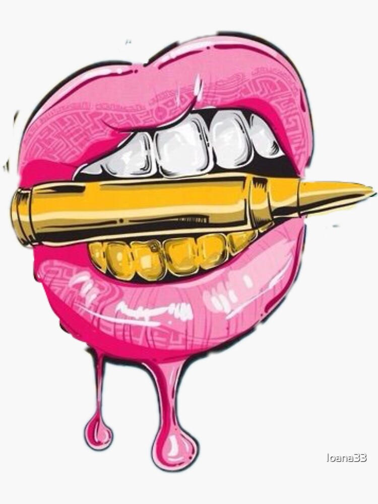 "Bite the bullet" Sticker by Ioana33 | Redbubble