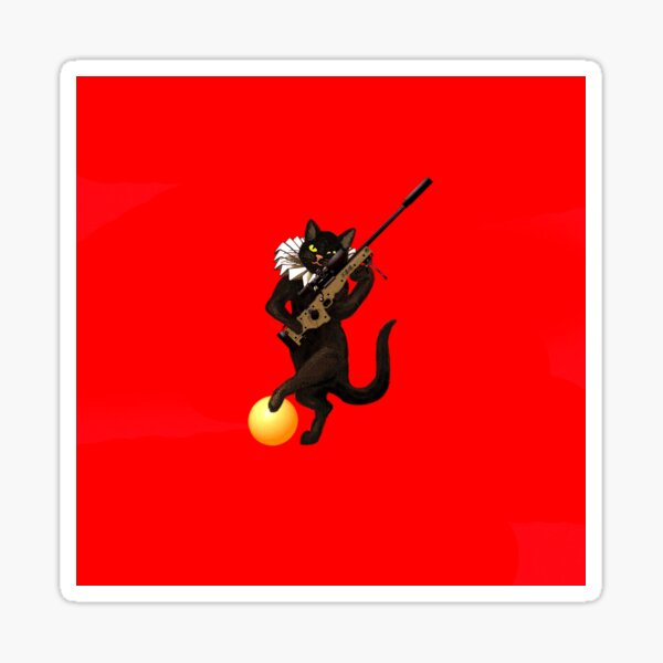 "GATO MALO" Sticker for Sale by OriginalBanana | Redbubble