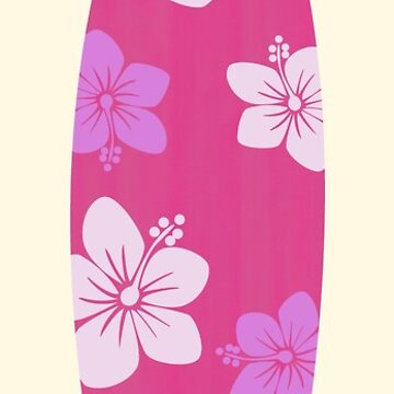 "Aloha Surfboard - Pink" Sticker for Sale by joshhoffman | Redbubble