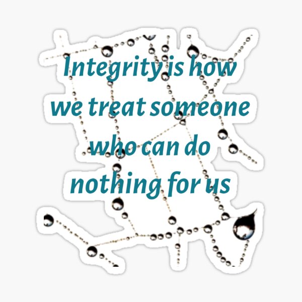 "Integrity kindness Collection" Sticker for Sale by geeverny | Redbubble