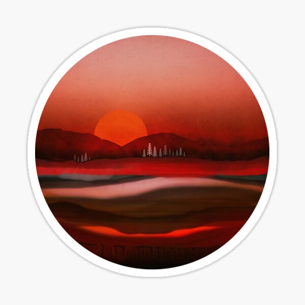 "Solitude" Sticker for Sale by spacefrogdesign | Redbubble