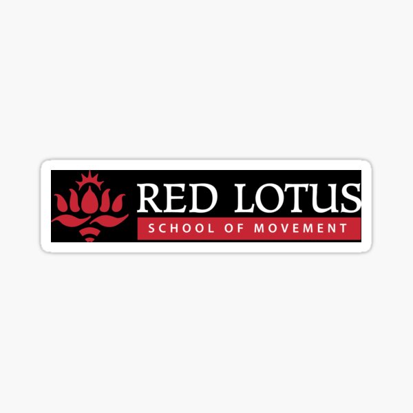 "Red Lotus School (Black logo)" Sticker for Sale by redlotusschool ...