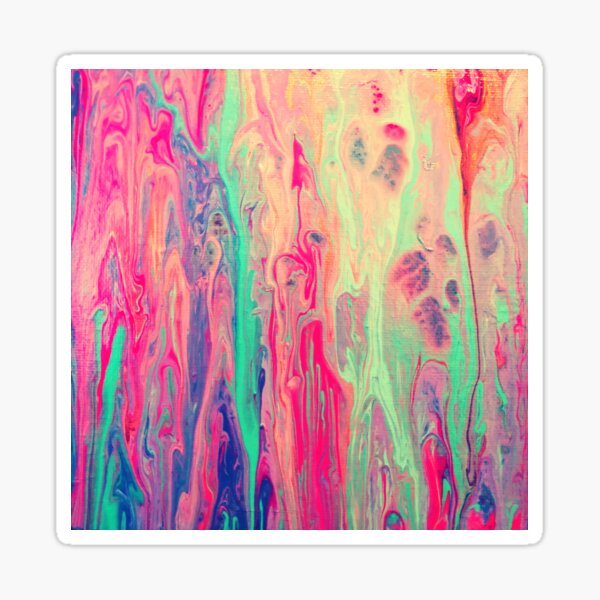 "Lysergic Rainfall" Sticker for Sale by PsilocyBram | Redbubble