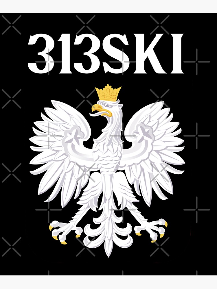 "Detroit 313 Polish Pride" Sticker by JackCurtis1991 | Redbubble