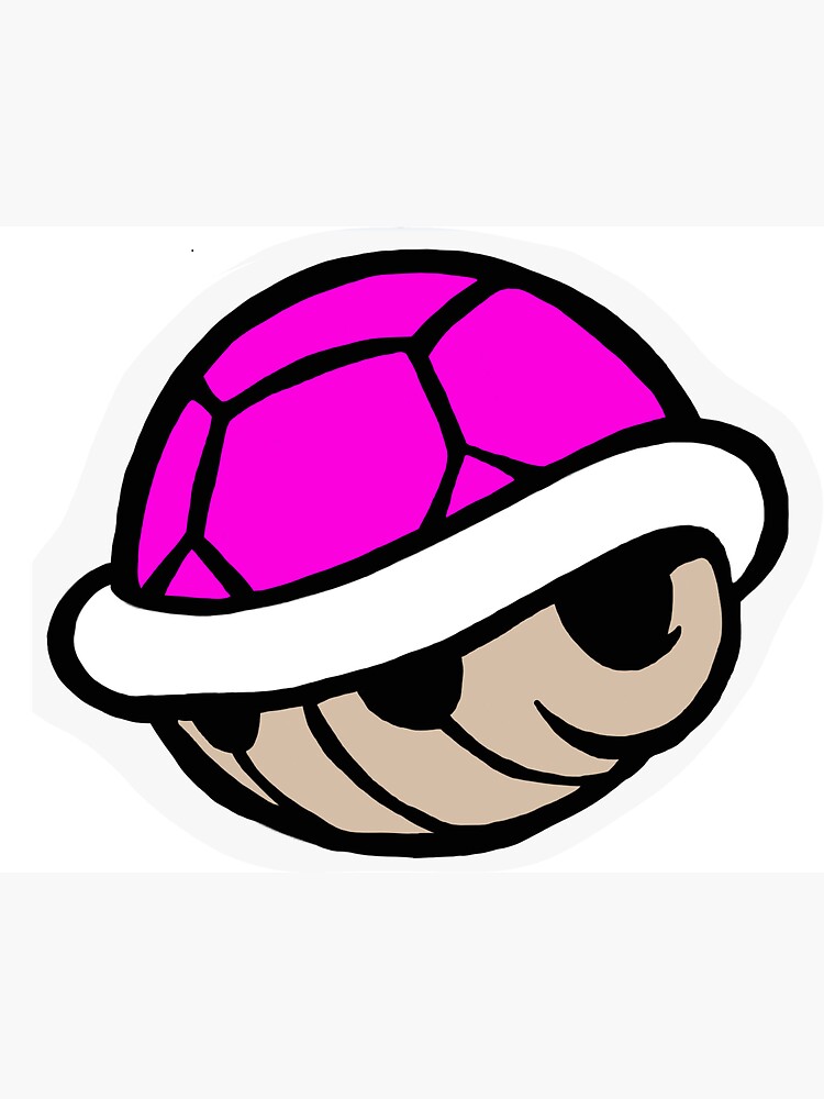 "pink mario shell" Sticker by avaahjelle | Redbubble