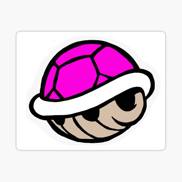 "pink mario shell" Sticker by avaahjelle | Redbubble