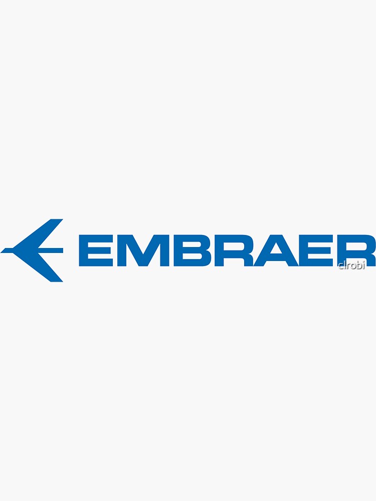 "Embraer Aviation Logo" Sticker for Sale by clrobi | Redbubble