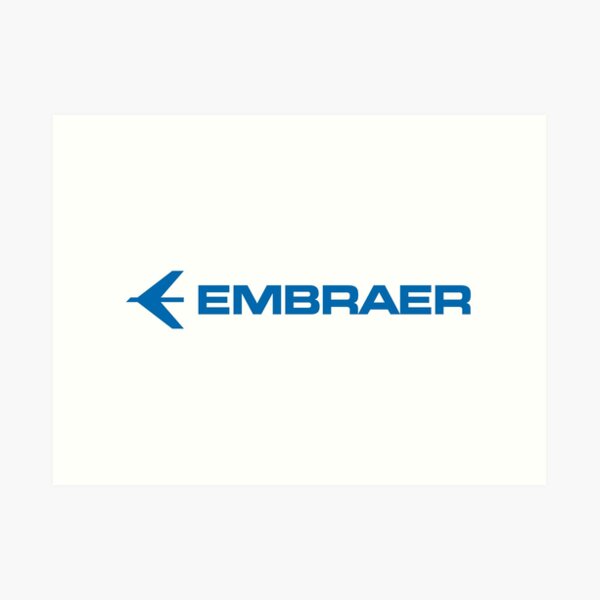 "Embraer Aviation Logo" Art Print for Sale by clrobi | Redbubble