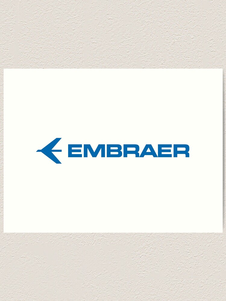"Embraer Aviation Logo" Art Print for Sale by clrobi | Redbubble