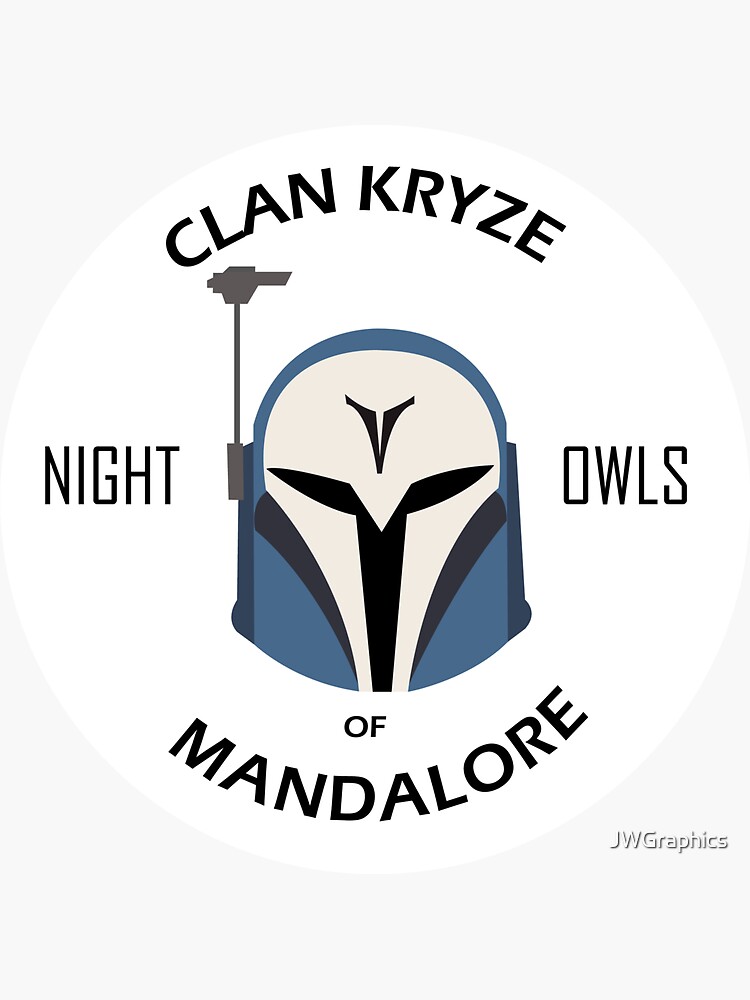"Clan Kryze Logo" Sticker for Sale by JWGraphics | Redbubble