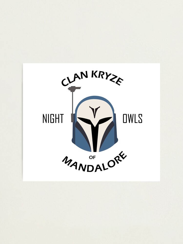 "Clan Kryze Logo" Photographic Print for Sale by JWGraphics | Redbubble