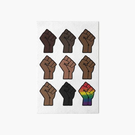 "blm fist sticker pack" Art Board Print by trbl-studio | Redbubble