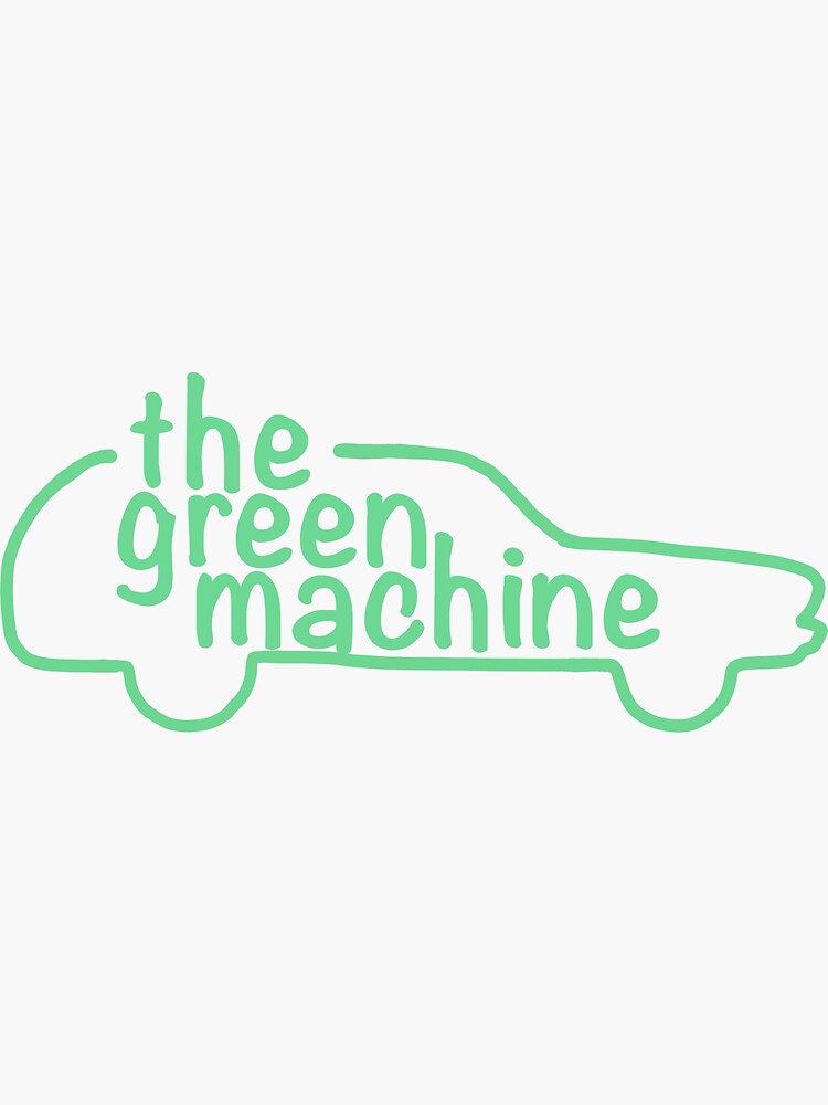 ""the green machine" Datsun 510 wagon" Sticker by karduncan | Redbubble