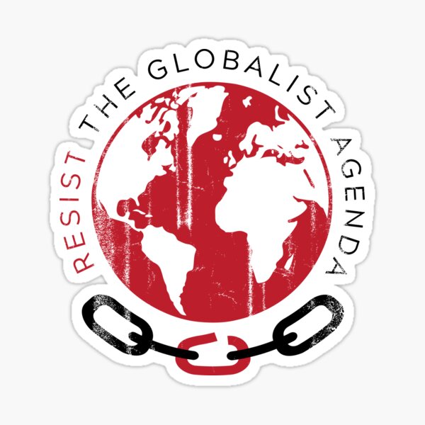"Resist the Globalist Agenda" Sticker for Sale by BWGrafx | Redbubble