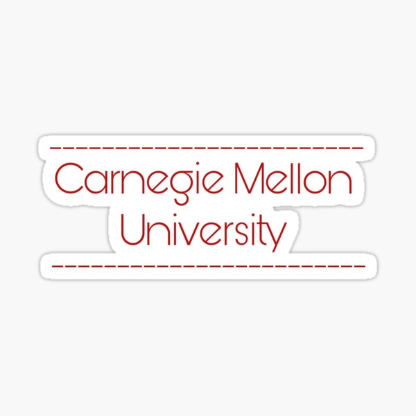 "Carnegie Mellon University" Sticker for Sale by Katiesorrell | Redbubble