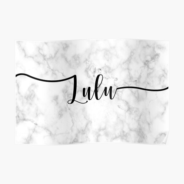 "Lulu" Poster for Sale by clothely | Redbubble