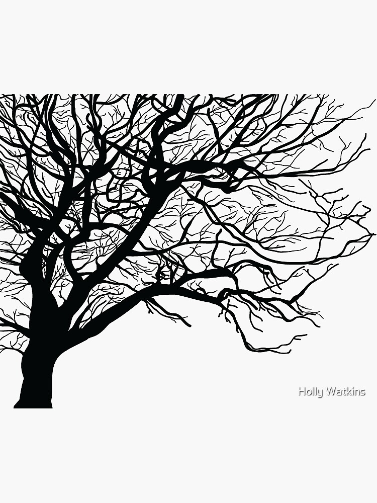 "Tree Silhouette" Sticker for Sale by neatohollo | Redbubble