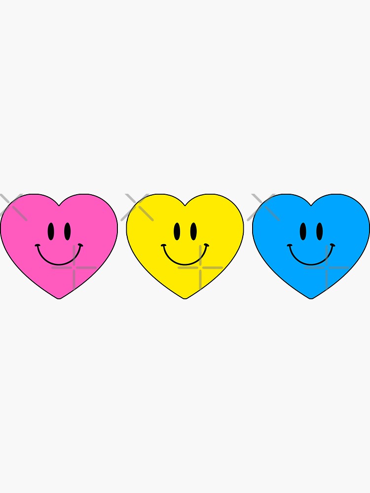 "pan happy hearts" Sticker for Sale by discostickers | Redbubble