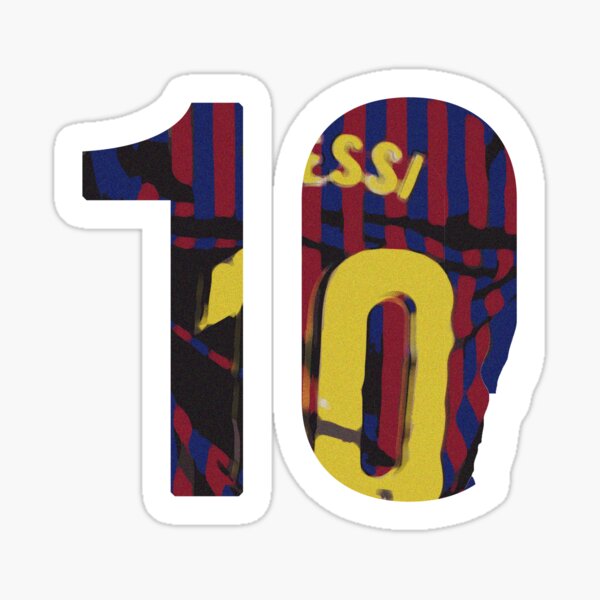 "Leo Messi 10 Cut-out" Sticker for Sale by jakecheeseman | Redbubble