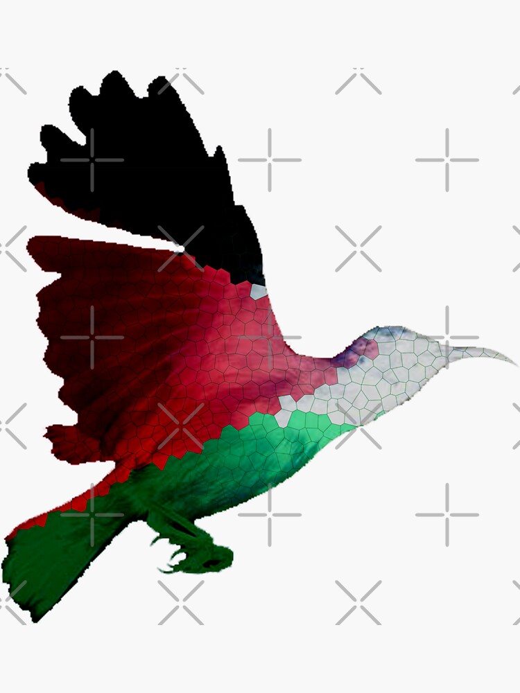 "Palestine Sunbird " Sticker for Sale by destructopanda | Redbubble