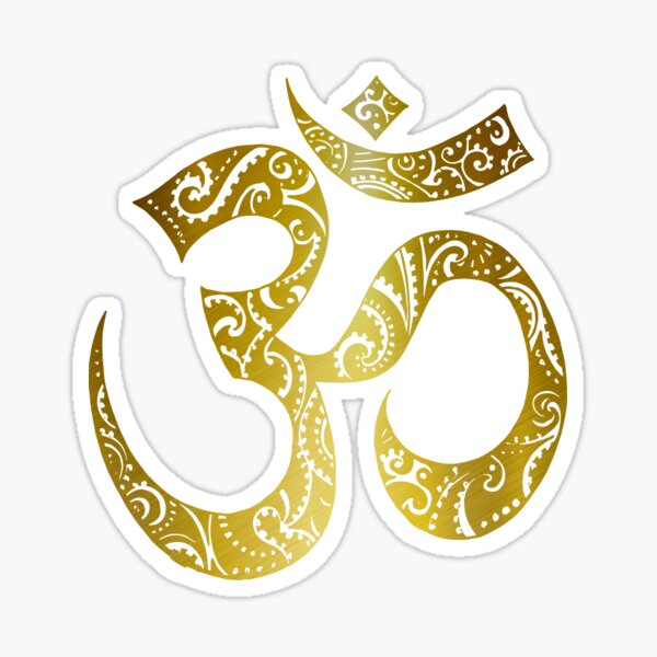 "OM" Sticker for Sale by Inkdbymaya | Redbubble