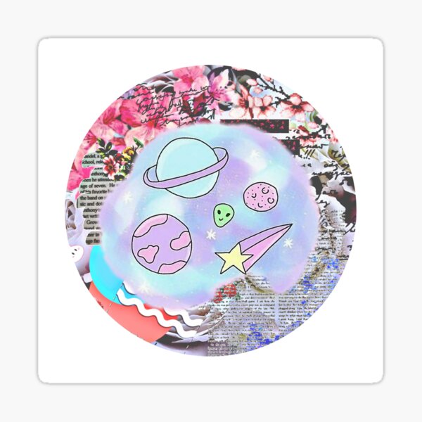 "space aesthetic graphic" Sticker by caitlinison | Redbubble
