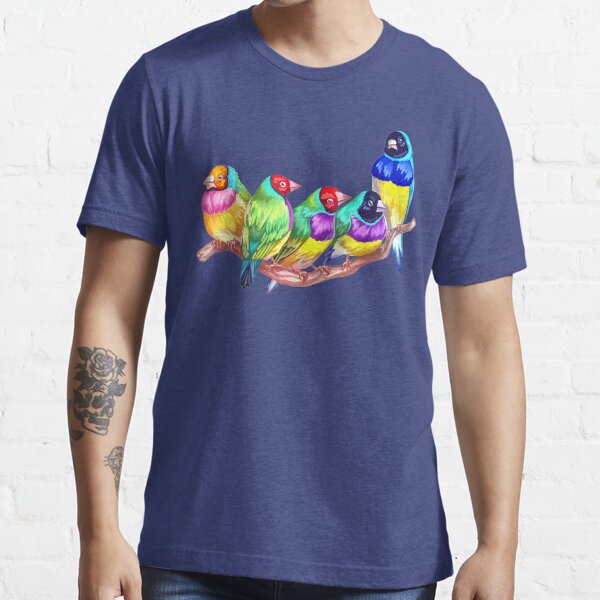"Gaudy Gouldians" T-shirt for Sale by DivinePasserine | Redbubble ...