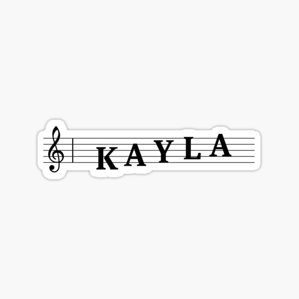 "Name Kayla" Sticker by gulden | Redbubble