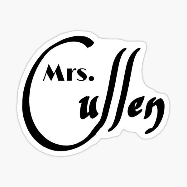 "Mrs. Cullen - Twilight" Sticker for Sale by katgal35 | Redbubble