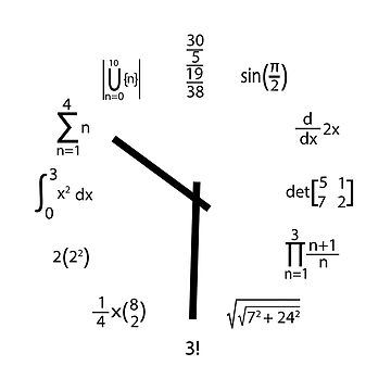 "Math Clock , Funny Math Clock Meme , Maths Clock, Mathematical ...