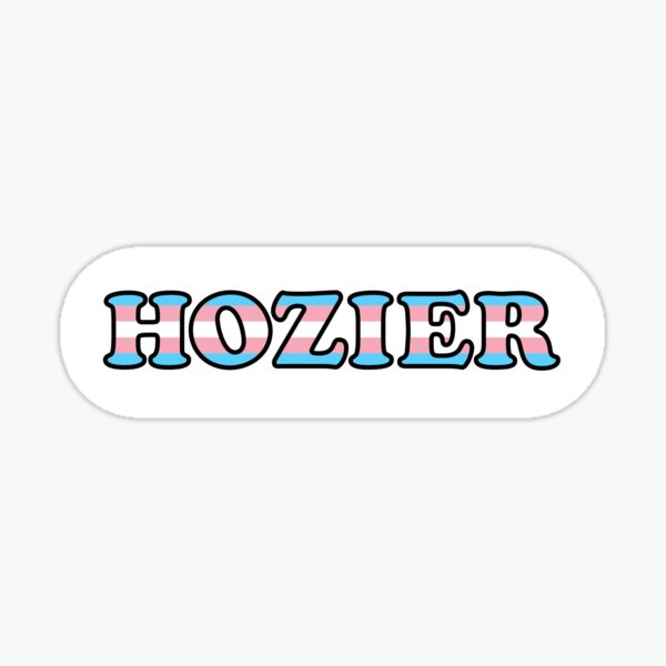 "Hozier Trans Flag" Sticker for Sale by htruelson | Redbubble