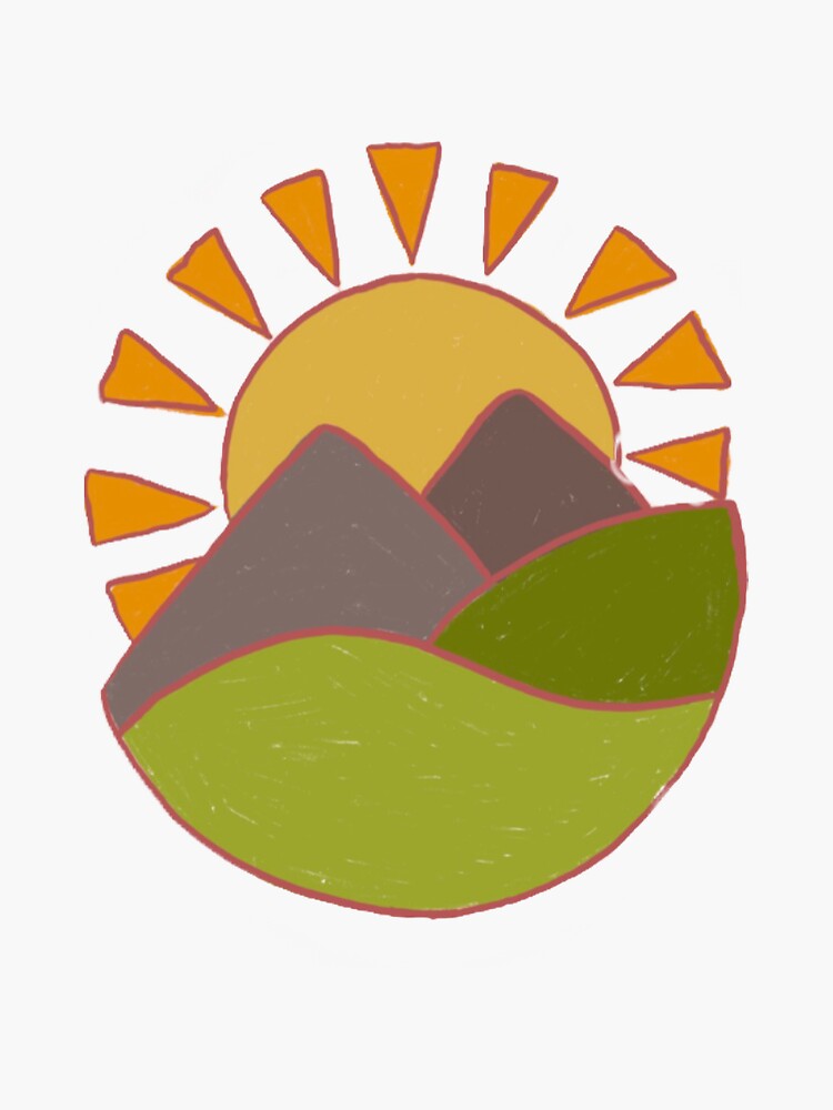 "Sunshine Hills" Sticker for Sale by laurakirbyy12 | Redbubble