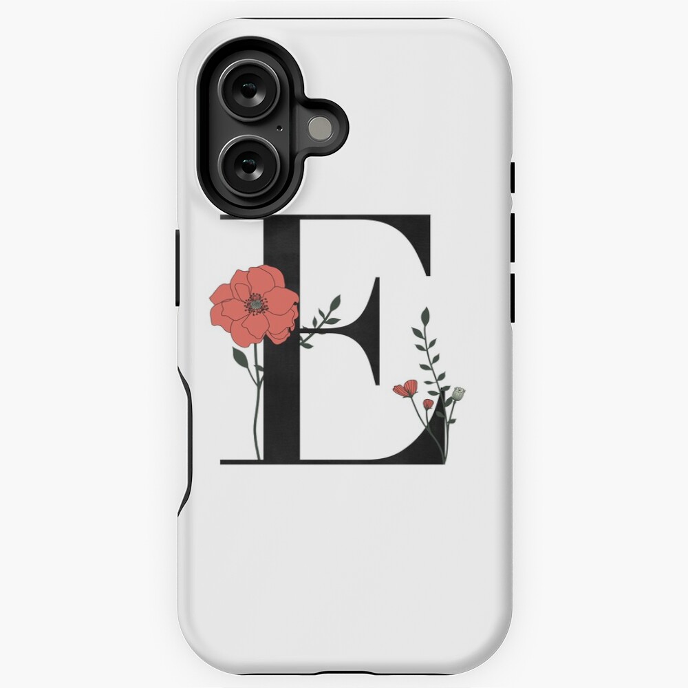 "E monogram with Flower Design" Sticker for Sale by Jamie Maher | Redbubble