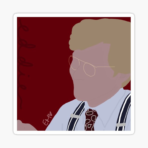 "Miniseries Eddie" Sticker for Sale by MoonyEm | Redbubble